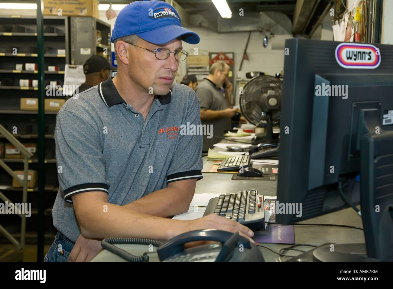 Auto dealer parts department Stock Photo - Alamy