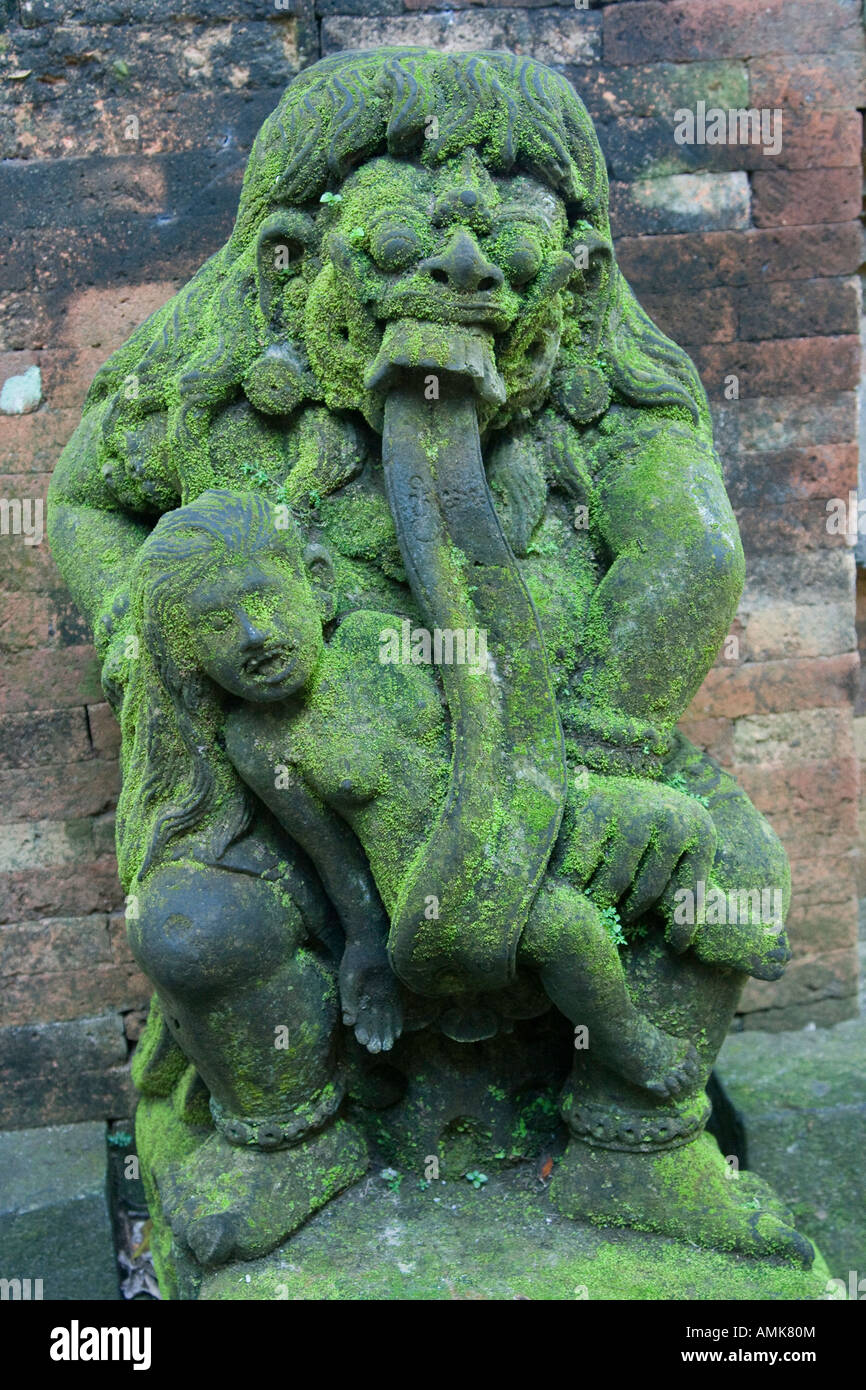 Rangda Hindu Temple Stone Statue Monkey Forest Ubud Bali Indonesia ...