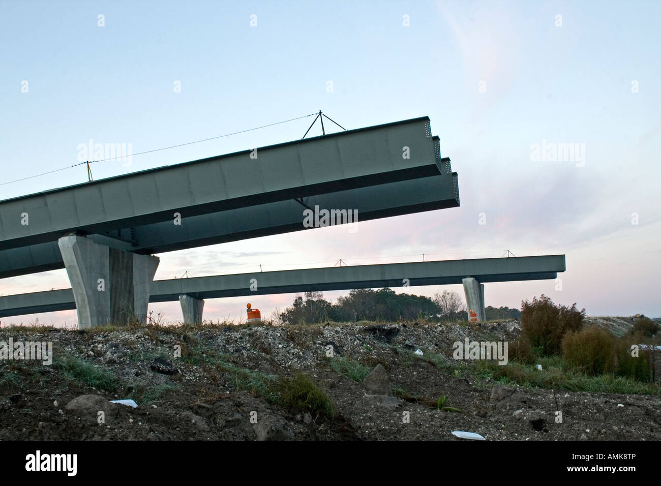 Incomplete bridge being built over hi-res stock photography and images ...