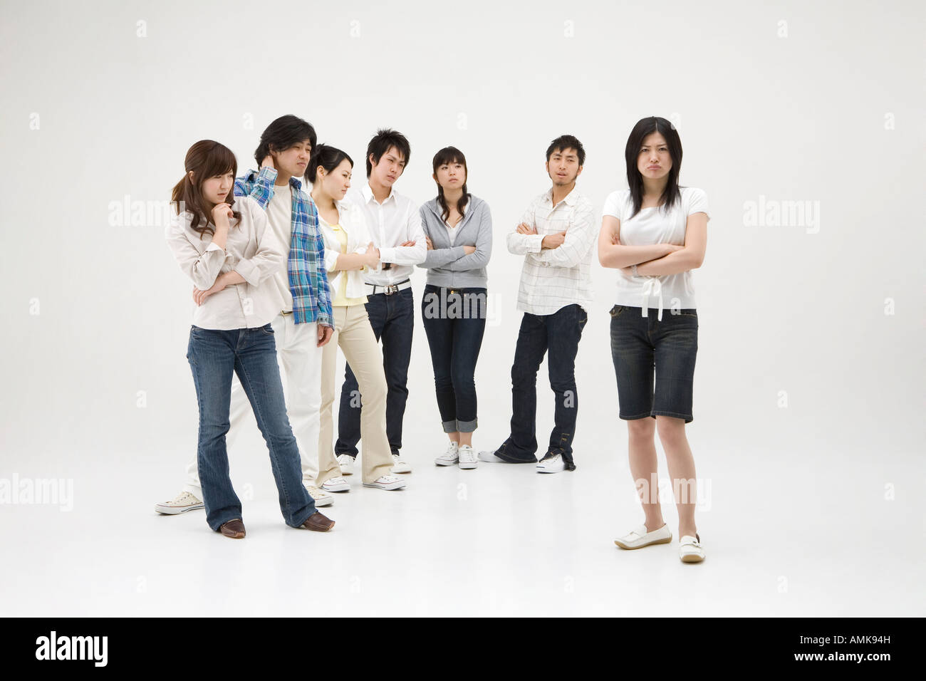 Young man excluded from group hi-res stock photography and images - Alamy