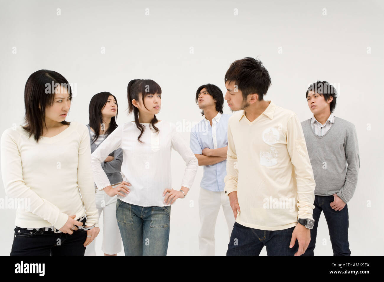 Group of people arguing Stock Photo - Alamy