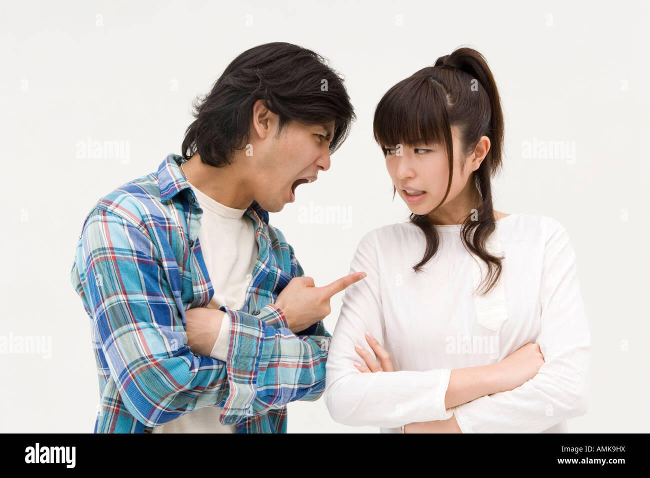 Young couple arguing Stock Photo - Alamy
