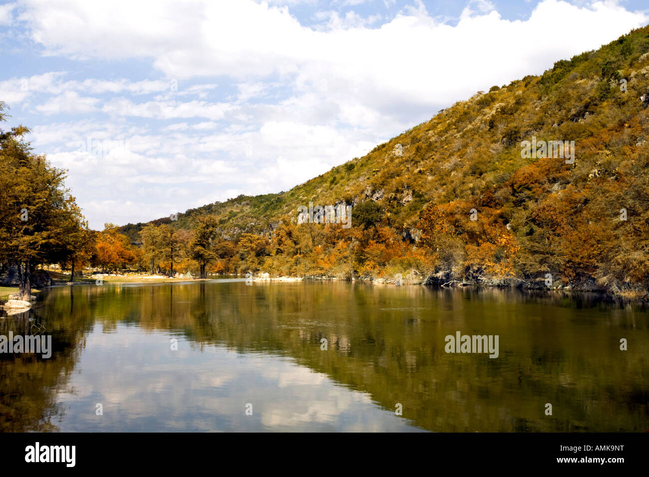 River park mountain cliff Texas Autumn Stock Photo - Alamy