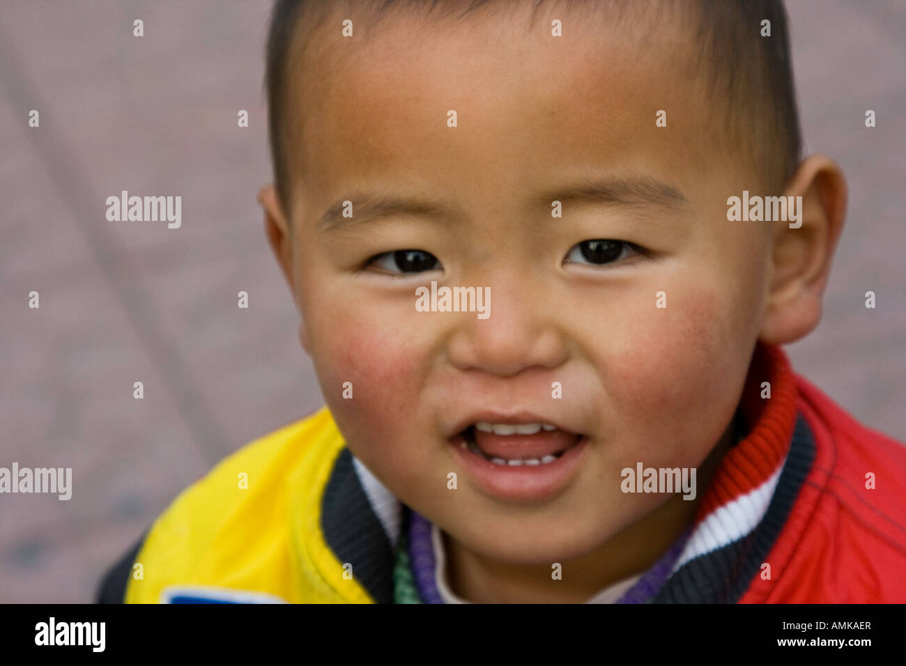 Closeup Portrait of a Young Chinese Boy Beijing China Stock Photo - Alamy