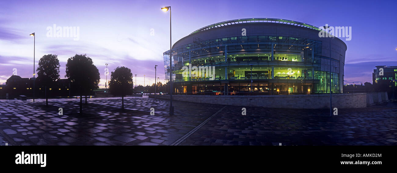 Panoramic landscape image of Belfast Waterfront Hall Laganside Belfast ...