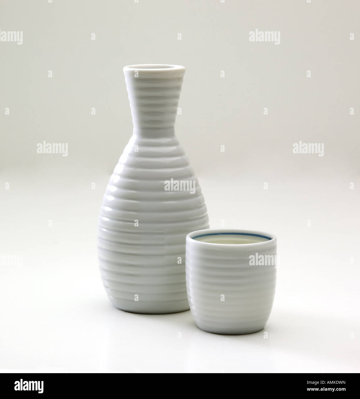 Pottery of sake Stock Photo - Alamy