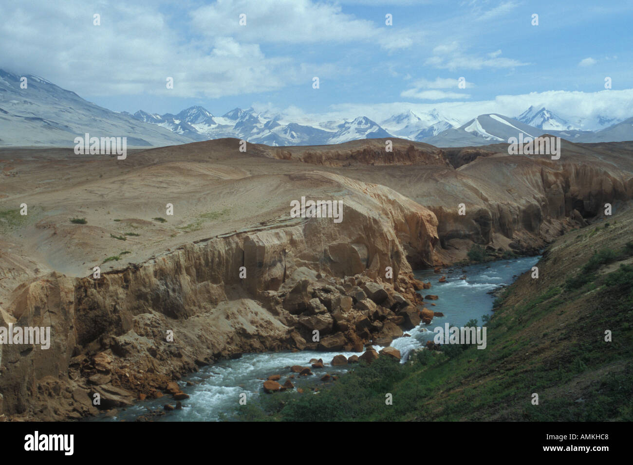 Lethe river and volcanic ash Valley of 10000 smokes Aleutian mountain ...