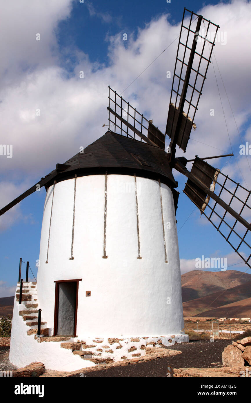 windmill in the village of windmill museum of Tiscamanita Fuerteventura ...