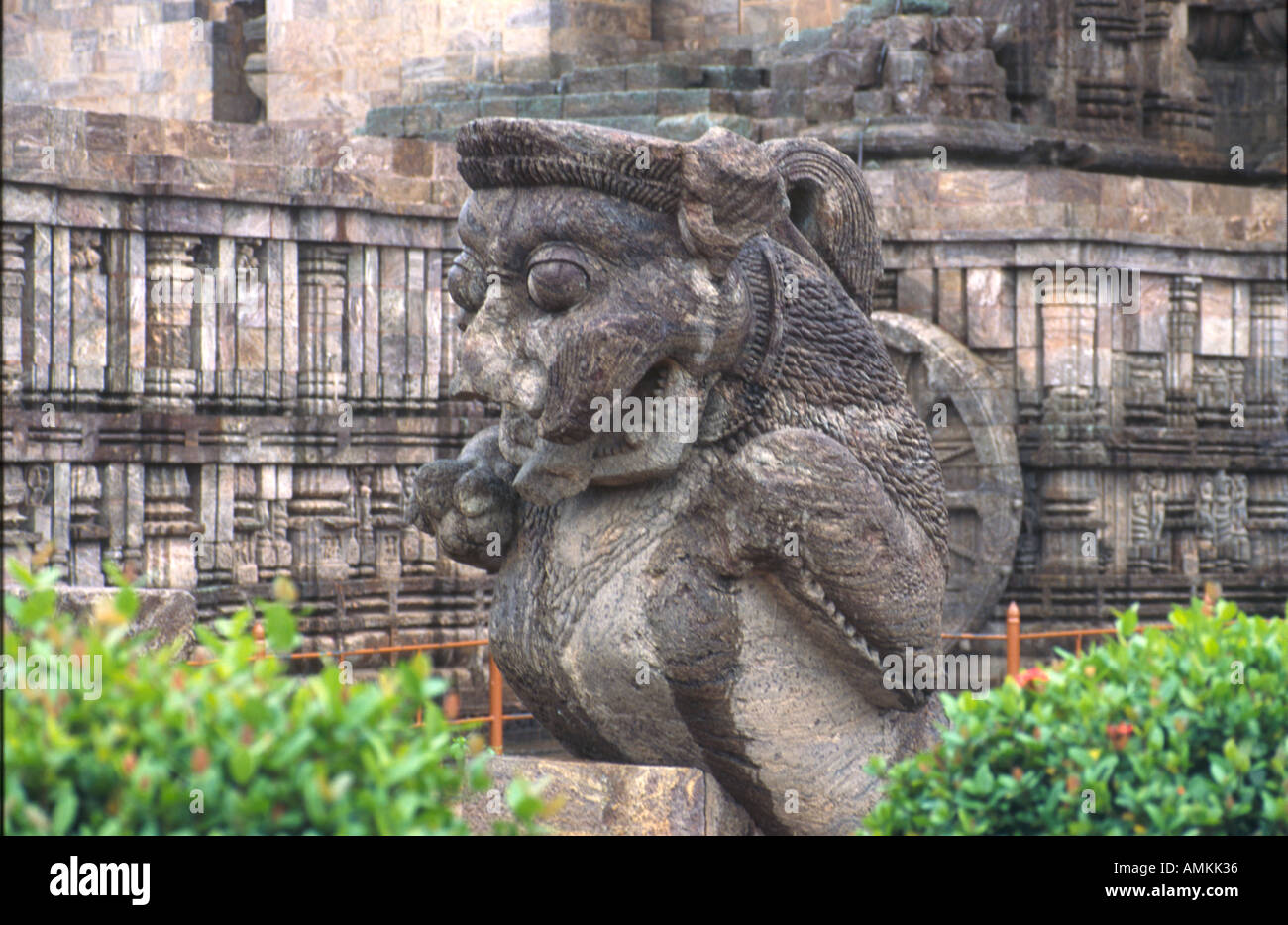 Gaja Singha or elephant lion sculpture in Surya Mandir or Sun Temple ...