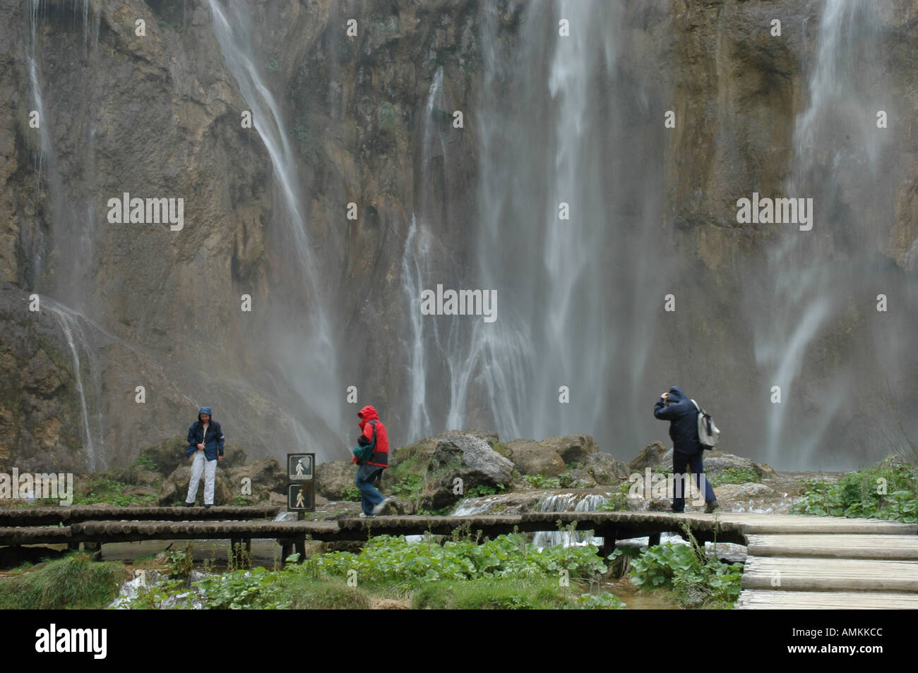 Waterfall in Plitvice Lakes National Park UNESCO World Heritage Site ...