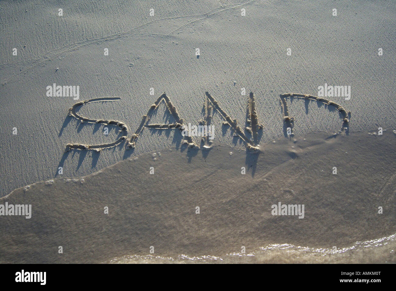 word SAND on beach written in sand. Photo by Willy Matheisl Stock Photo ...