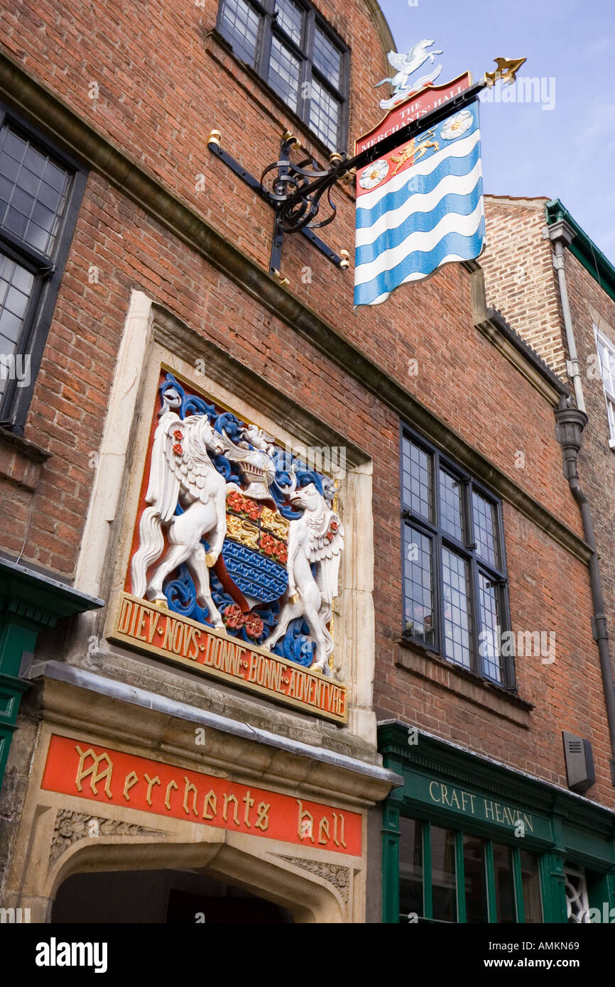 Entrance to Merchants Hall, York, England, United Kingdom Stock Photo ...
