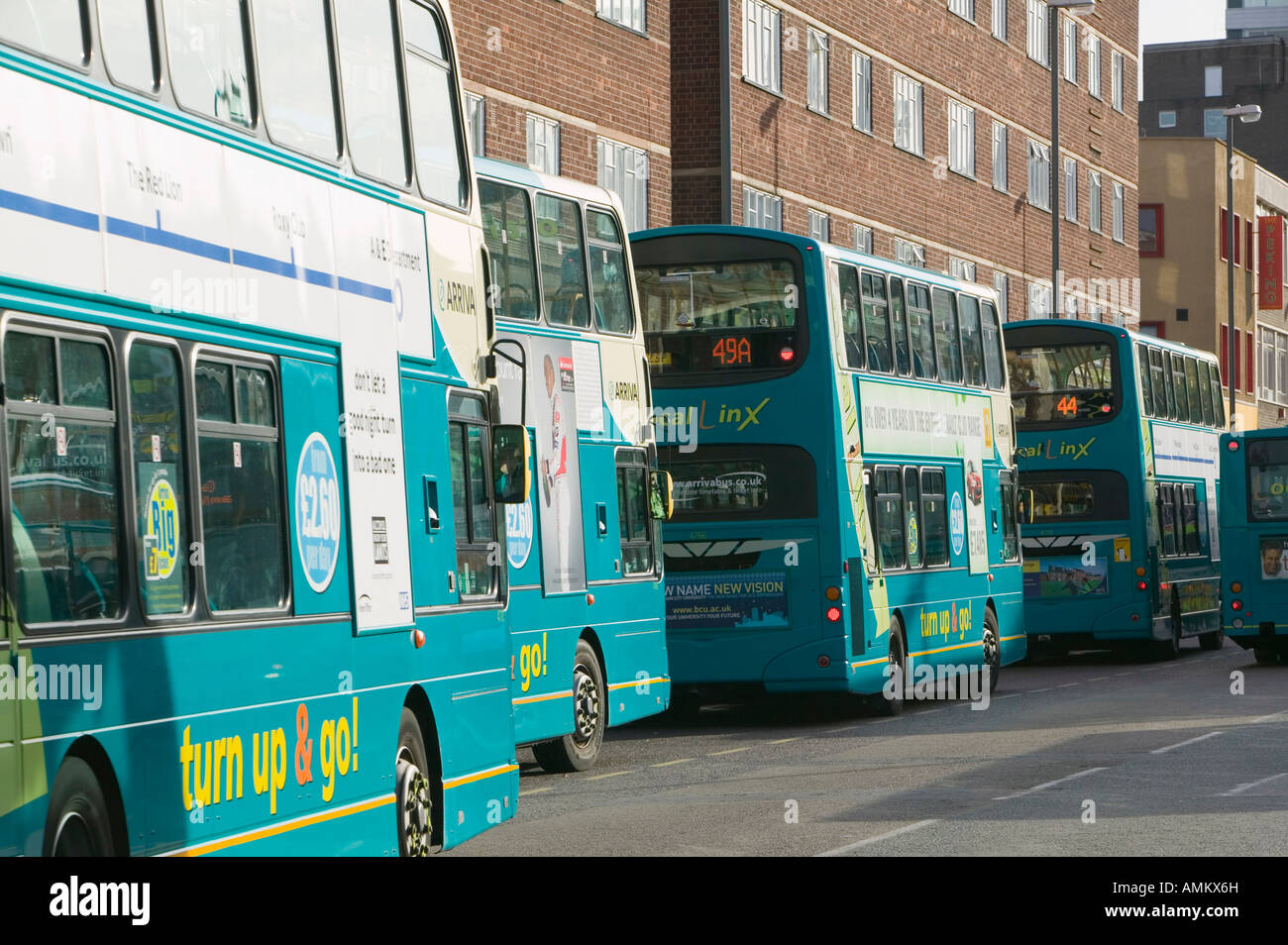 Buses in Leicester Leicestershire UK Stock Photo - Alamy