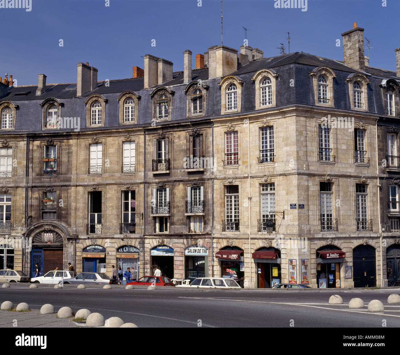 Typical buildings of Bordeaux Gironde France Stock Photo - Alamy