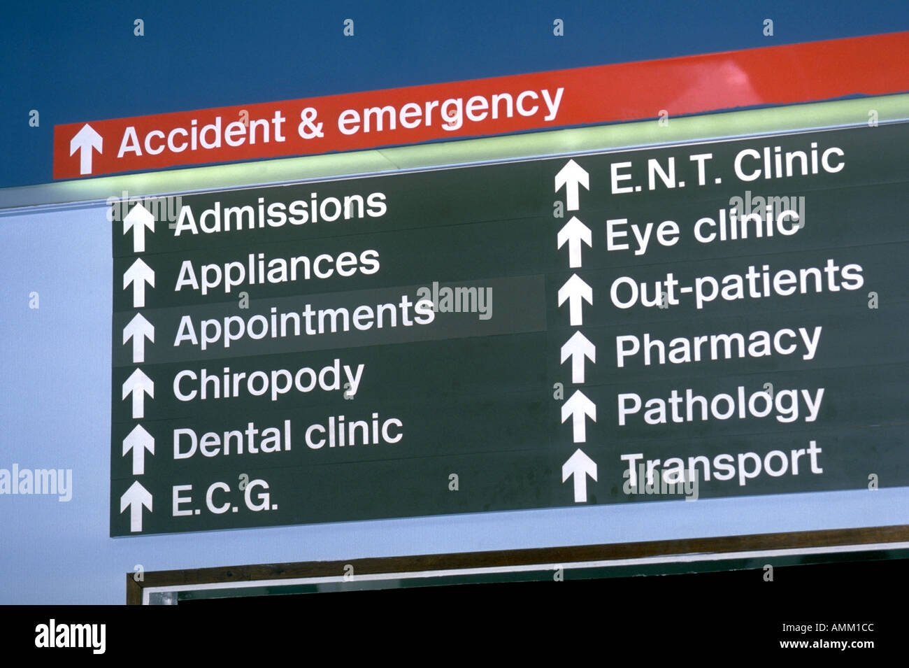 Directions to hospital departments hi-res stock photography and images ...