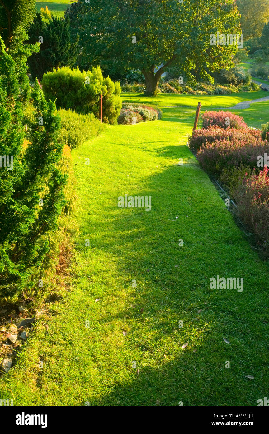 Heather border garden path hi-res stock photography and images - Alamy
