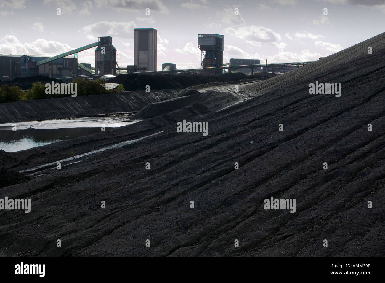 Slag heap at Maltby Colliery in Nottinghamshire UK Stock Photo - Alamy
