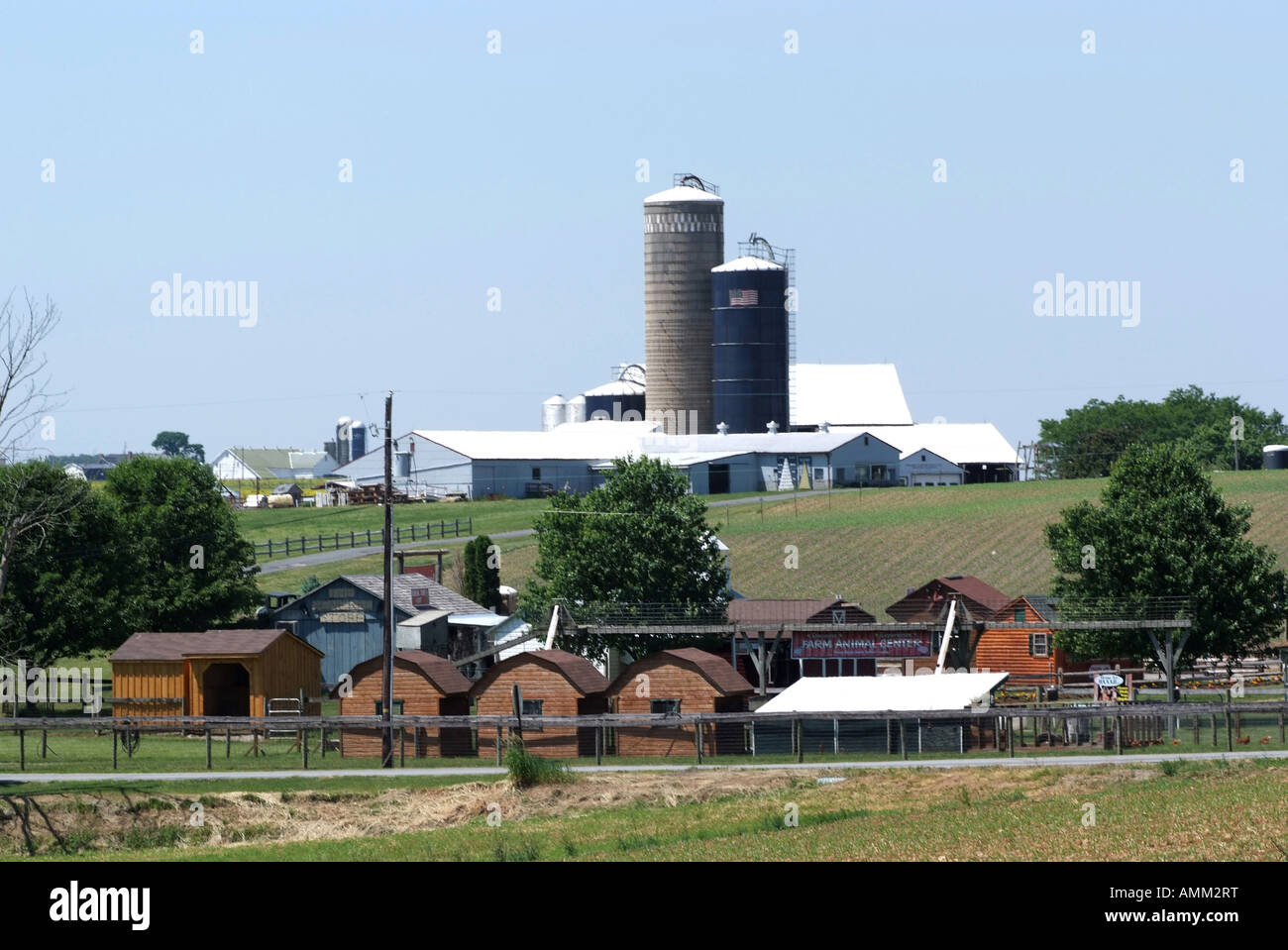 A Traditional Amish Arable Farmstead with Animal Center Near Strasburg ...