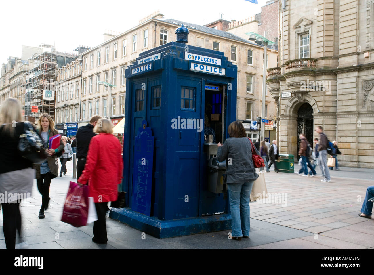 Glasgow Blue Police Box High Resolution Stock Photography and Images ...