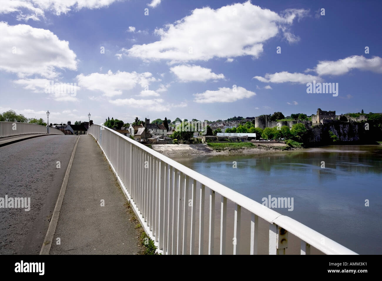 iron bridge over the river wye chepstow monmouthshire the border ...