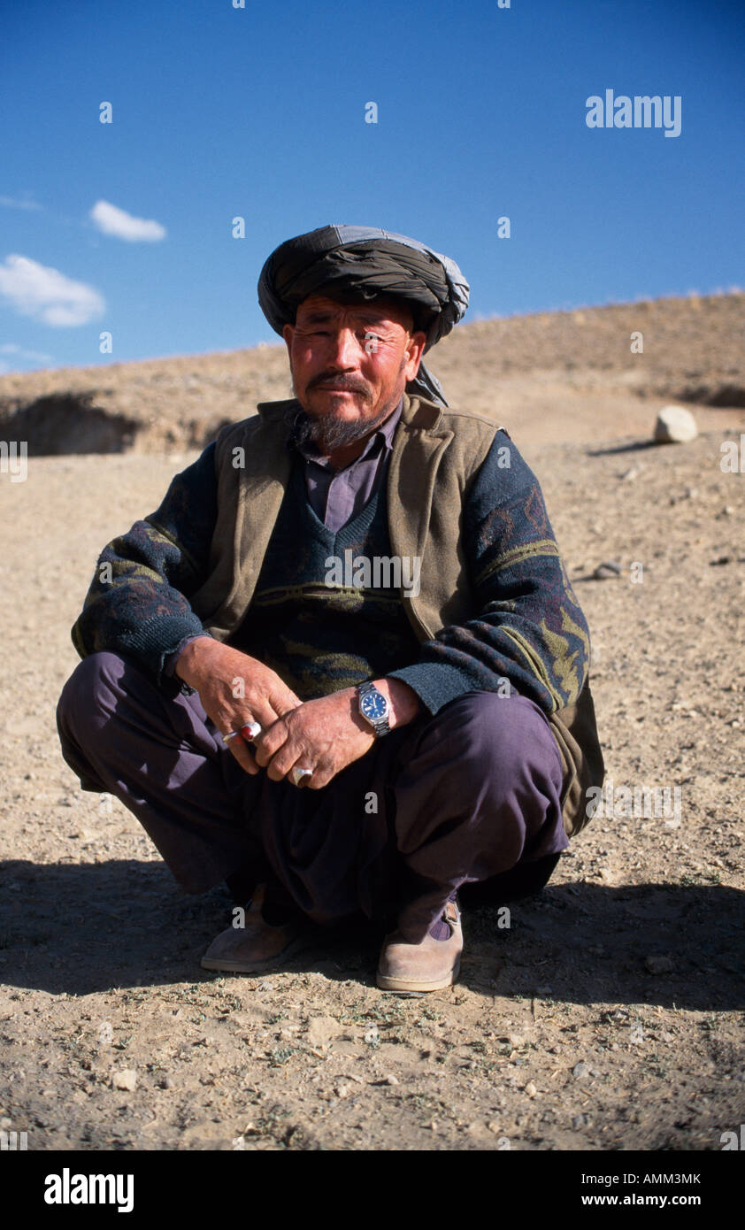 A Hazara man in the road to Bamiyan Stock Photo - Alamy