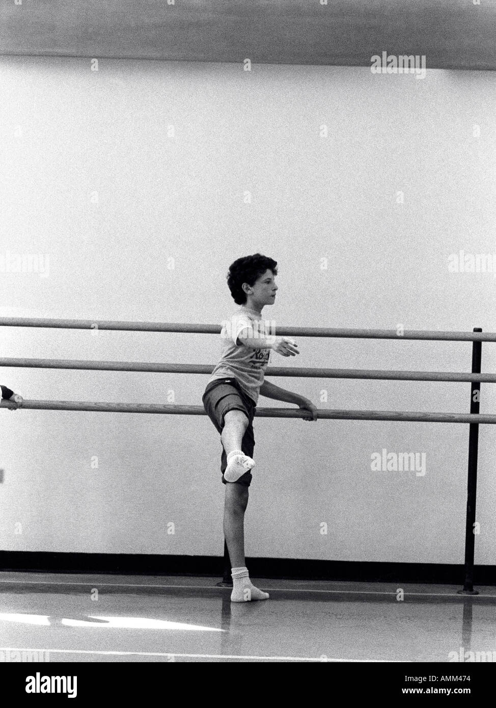 Male dancers ballet barre hi-res stock photography and images - Alamy