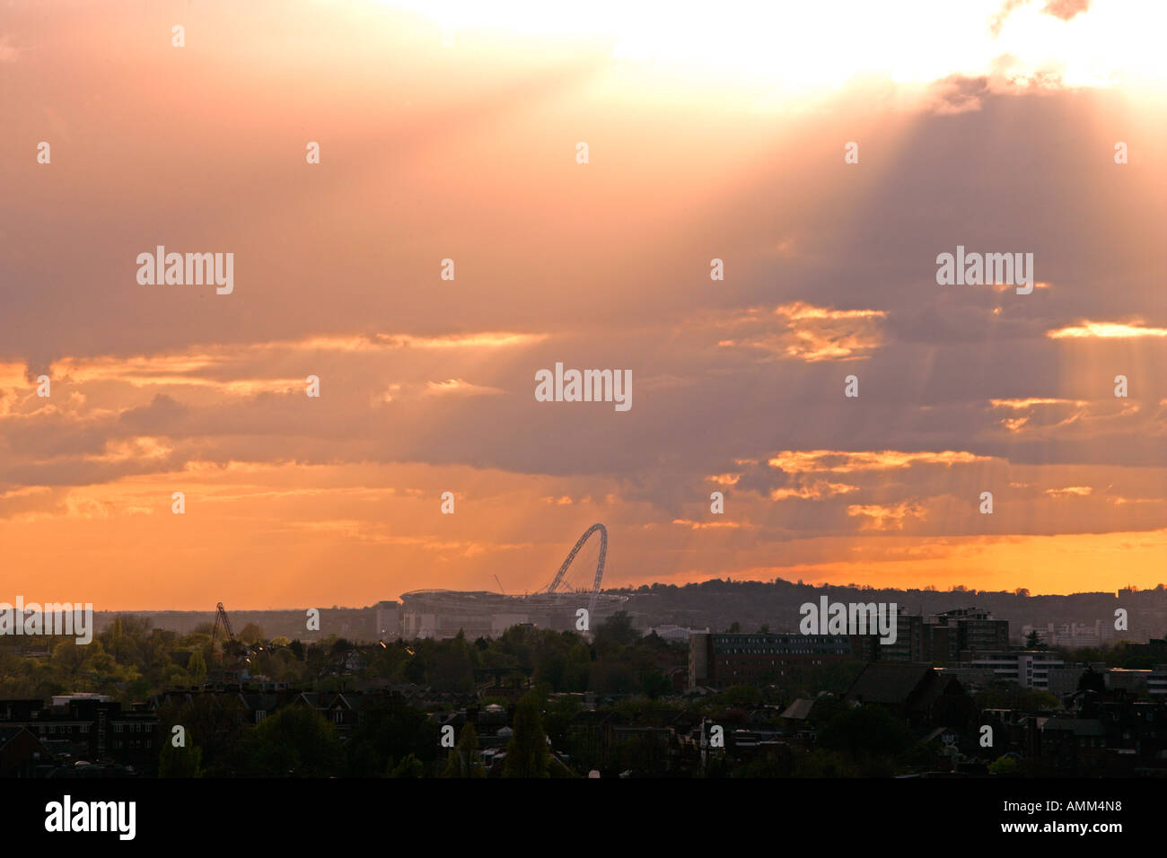 Wembley stadium sky view hi-res stock photography and images - Alamy