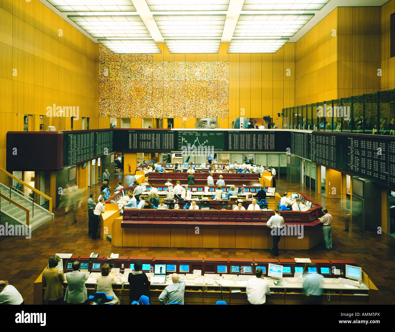 Tradingroom of the Stock Exchange Frankfurt, Germany Stock Photo - Alamy