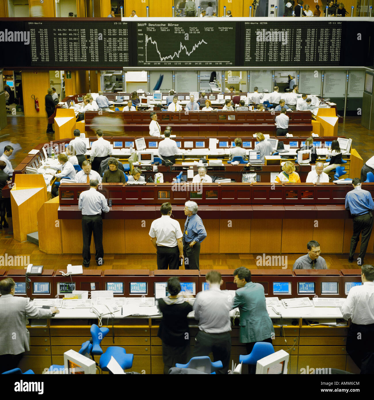 Tradingroom of the Stock Exchange Frankfurt, Germany Stock Photo - Alamy