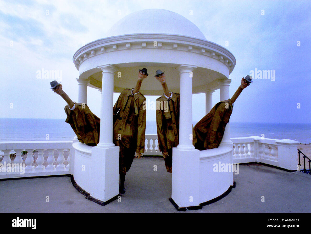 Wacky street theatre in traditional setting Stock Photo - Alamy