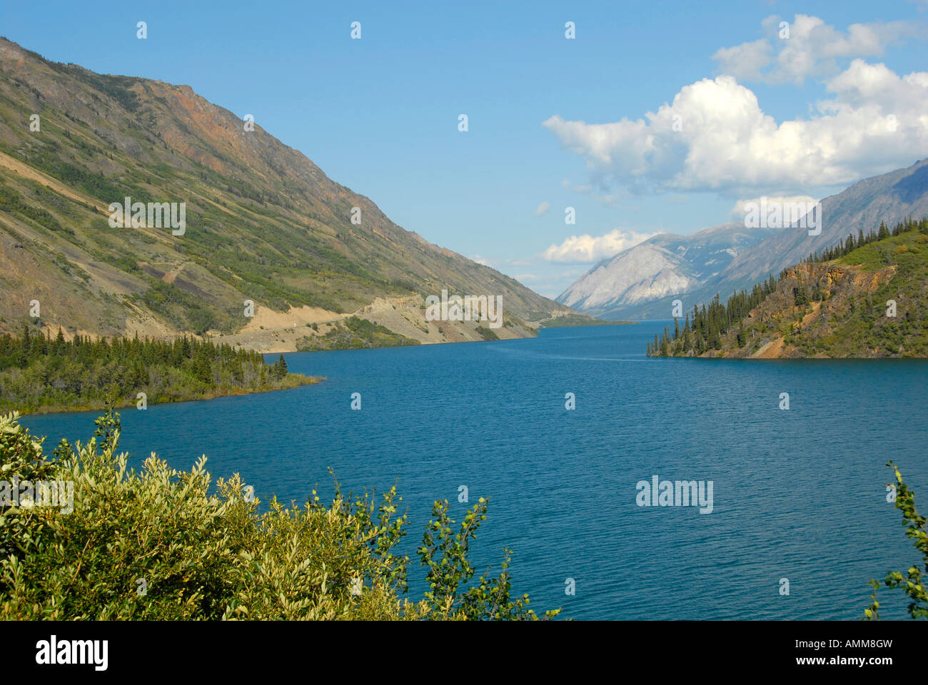 Windy Arm Extension of Tagish Lake along South Klondike Highway Yukon ...