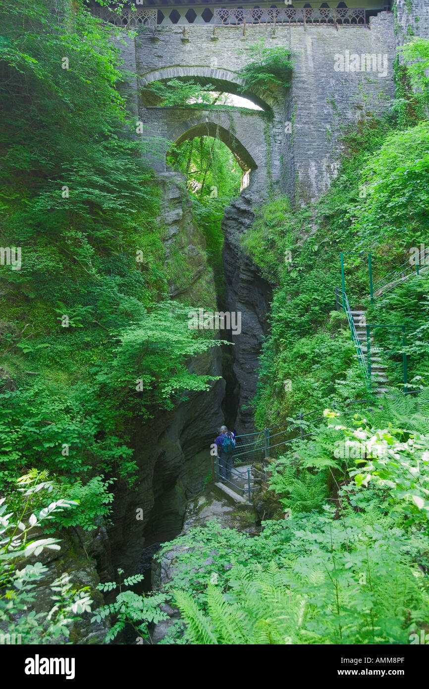 devils bridge mynach falls river mynach aberystwyth cambrian mountains ...