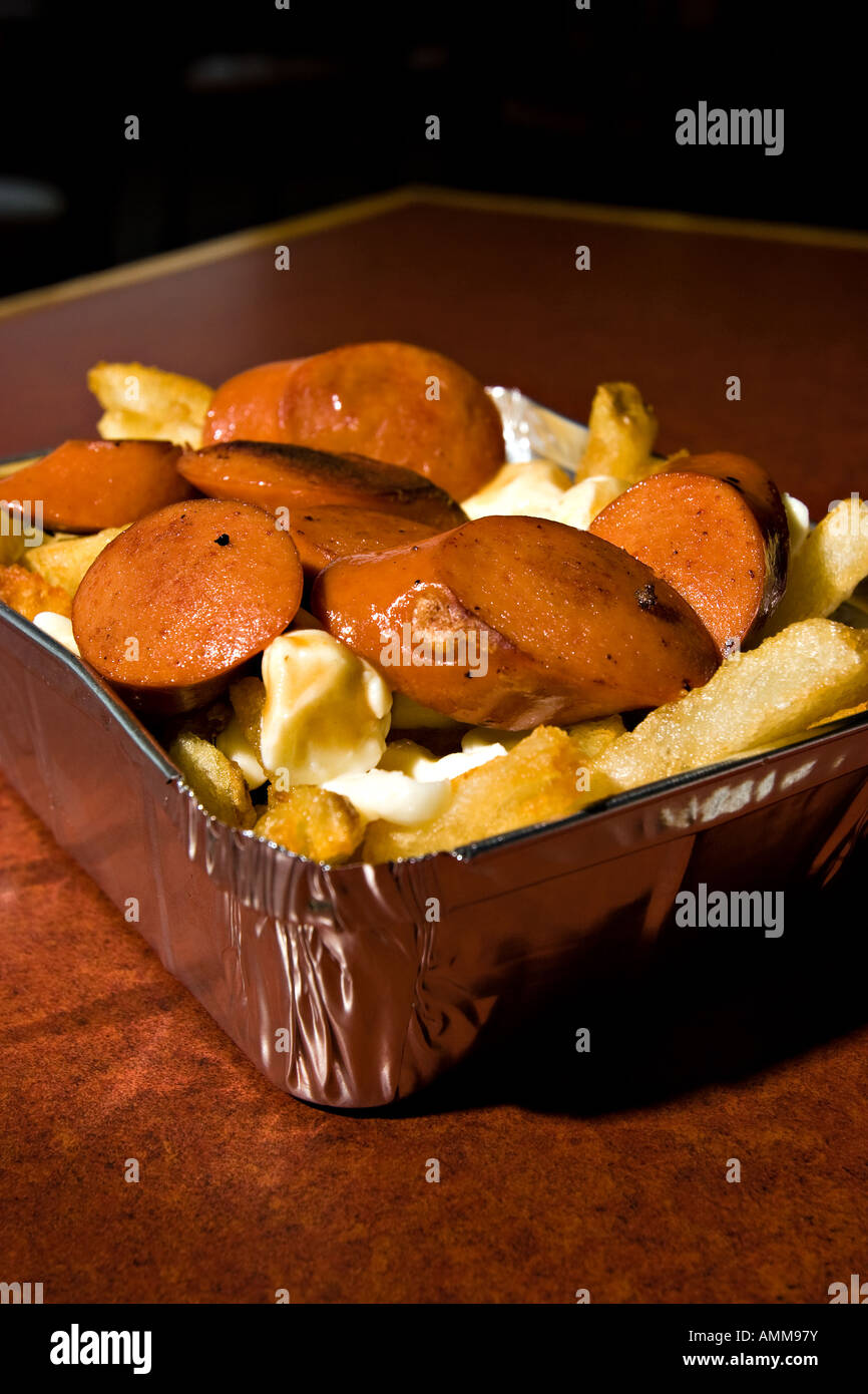 A sausages poutine from Chez Ashton Stock Photo - Alamy