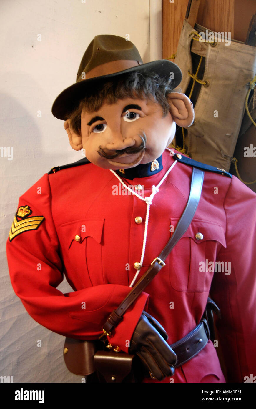 Stuffed Canadian Mountie in The Barracks store shop Carcross Yukon ...