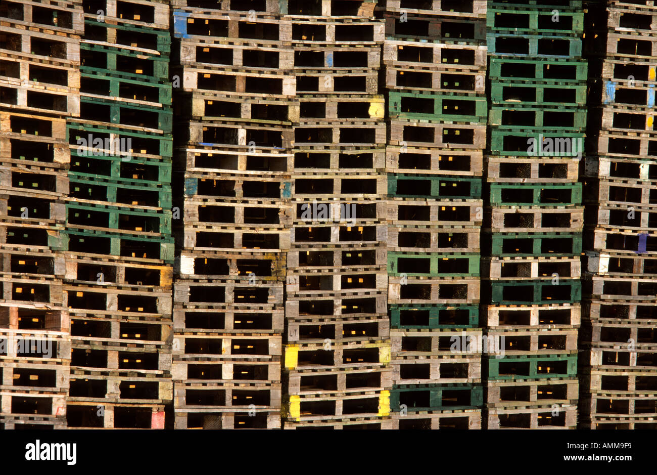 Stacked pallet hi-res stock photography and images - Alamy