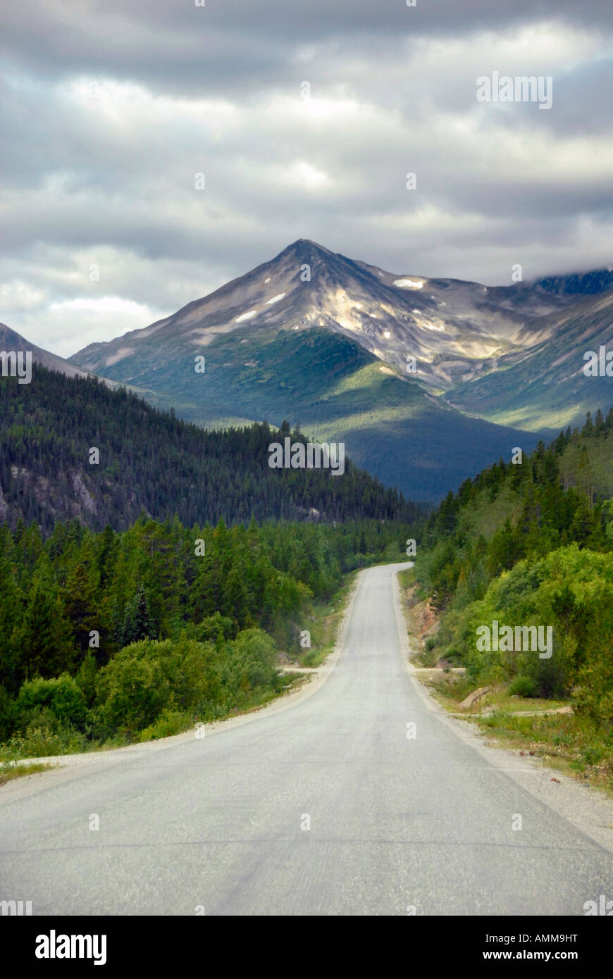 View of Cassiar Mountains along Cassiar Highway British Columbia BC ...