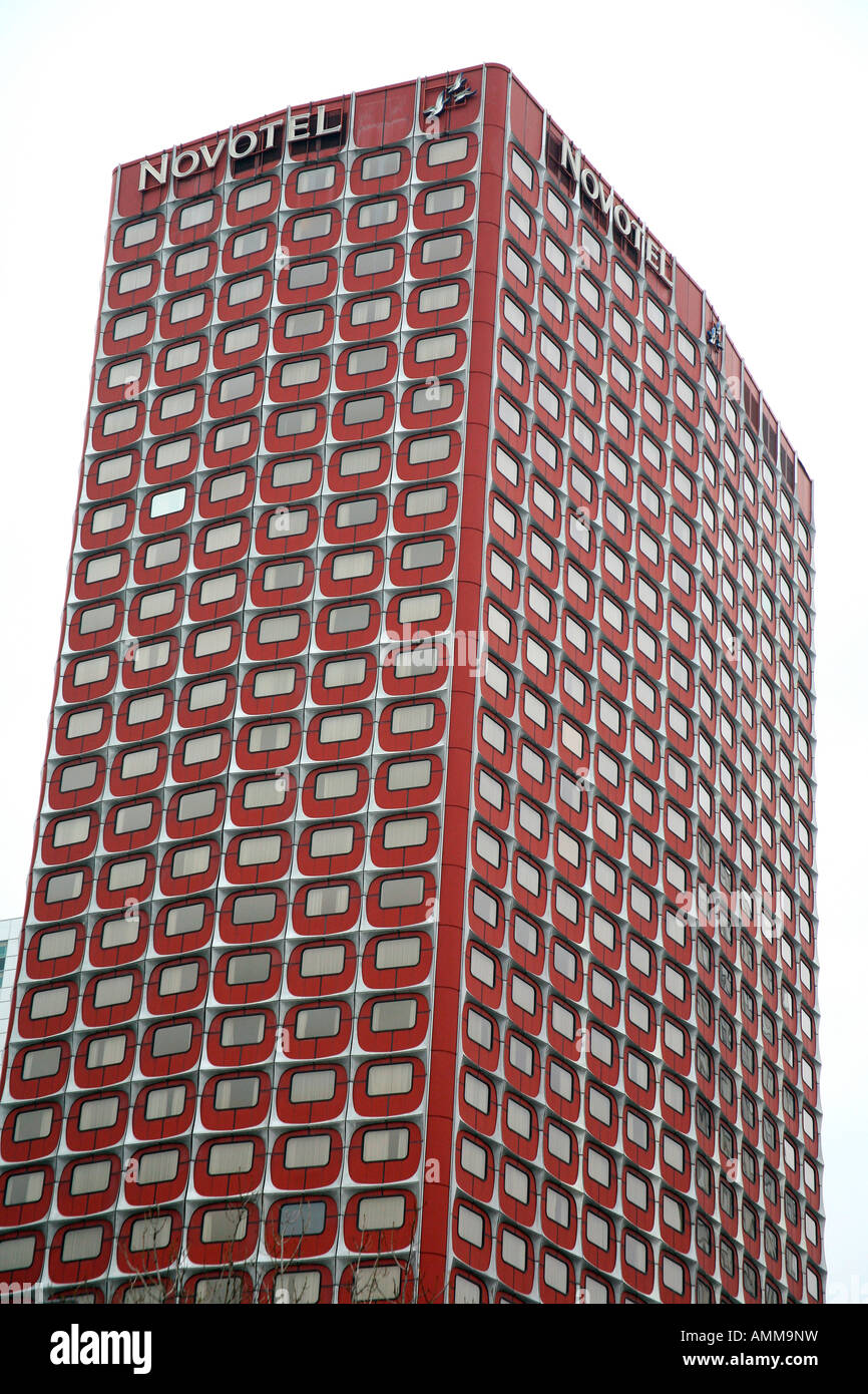 Red tower block in Paris, France Stock Photo - Alamy