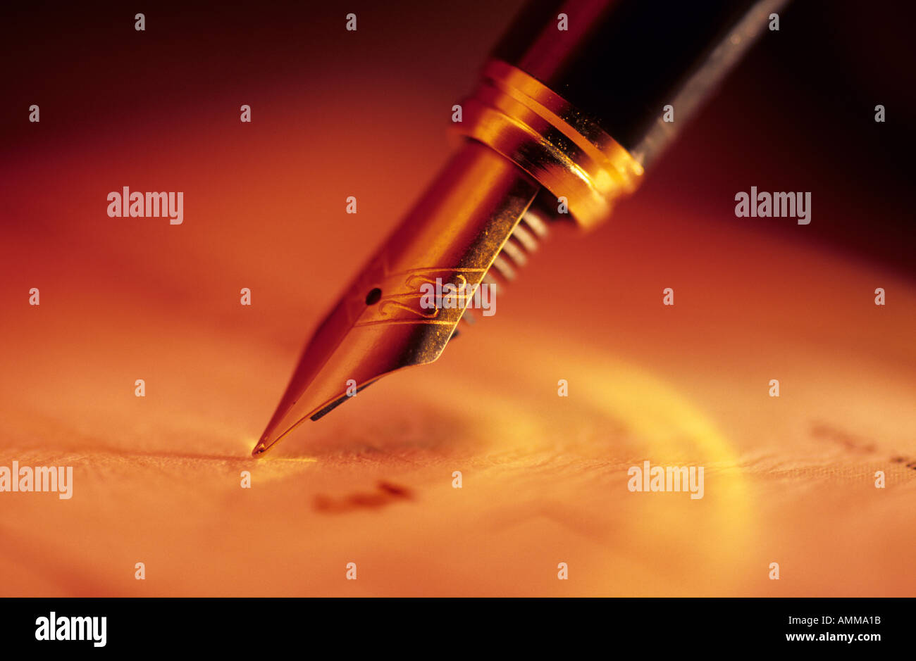 Writing Cheque 2 Stock Photo - Alamy