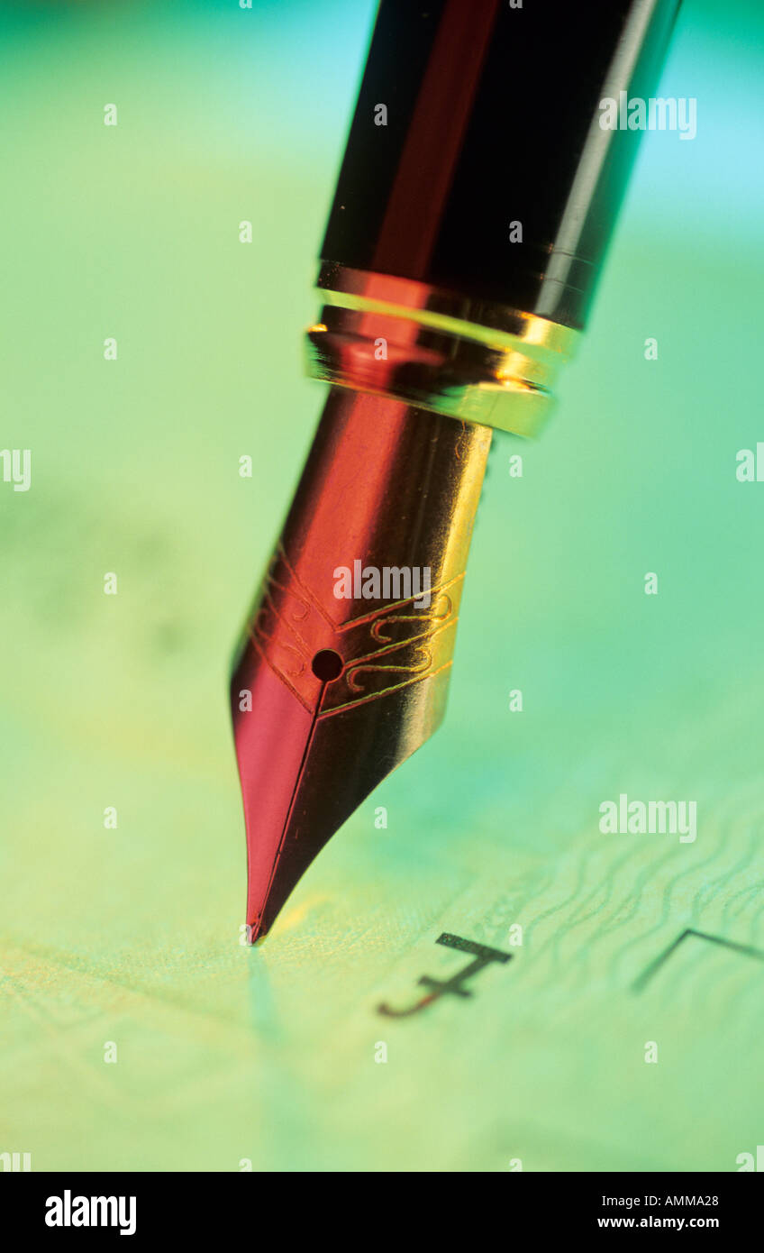Cheque writing hi-res stock photography and images - Alamy