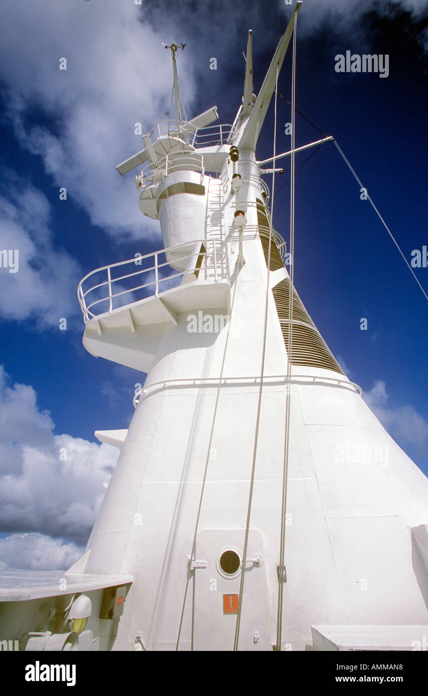 Observation and navigation tower of cruise ship Marco Polo Antarctica ...