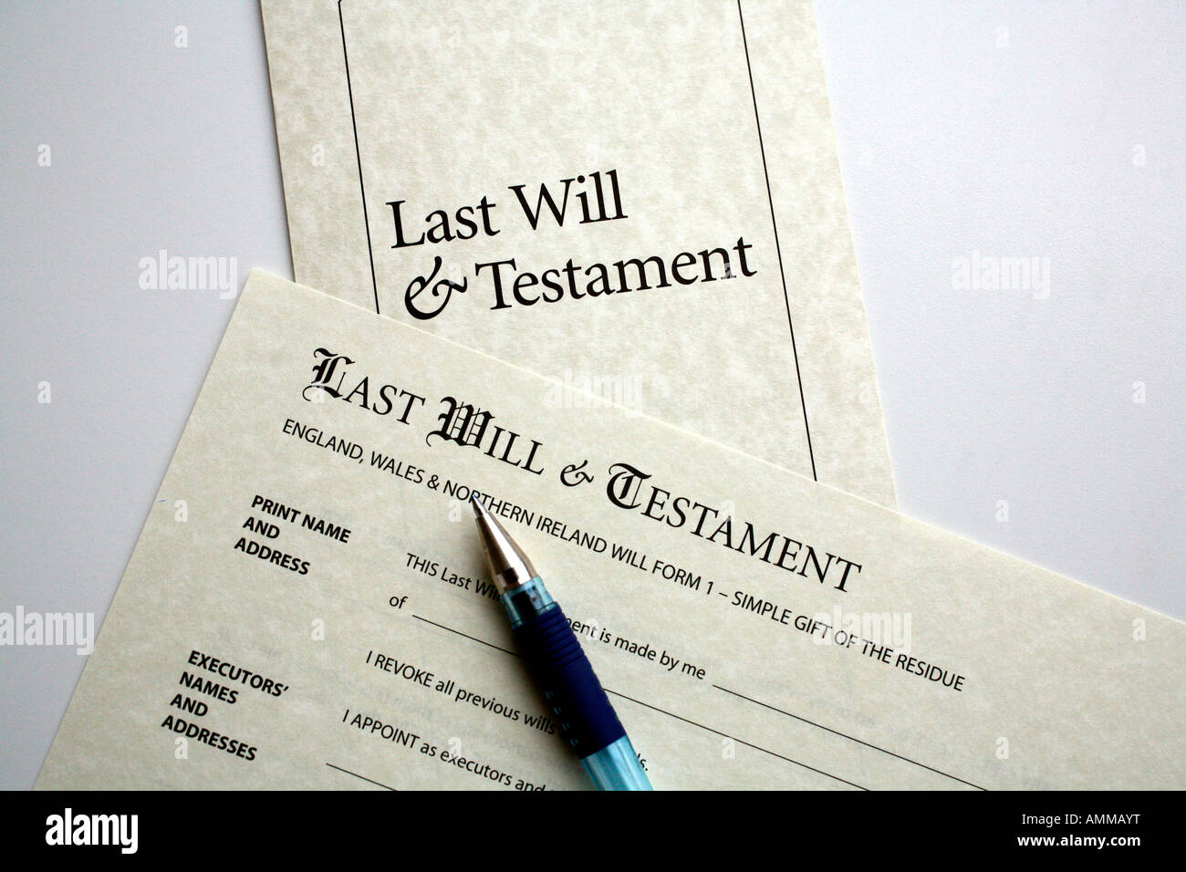 Final will and testament hi-res stock photography and images - Alamy