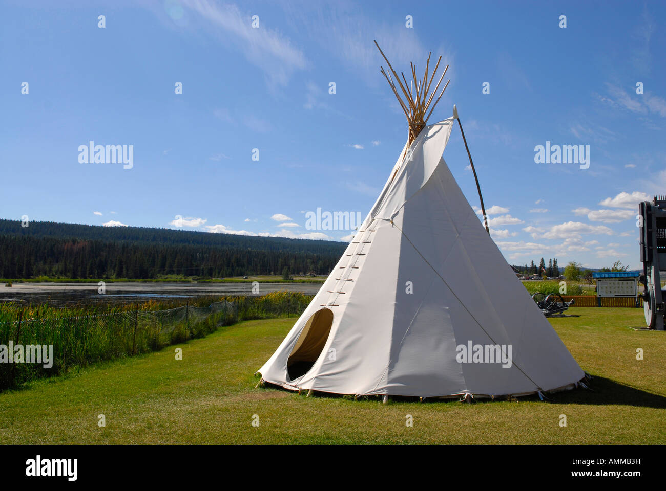 Native American Teepee outside Log Home Capital of North America South ...