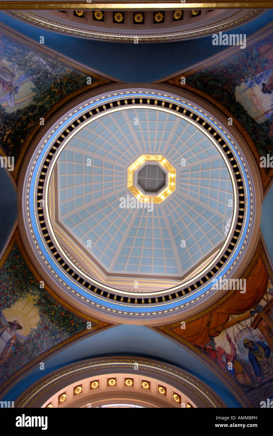 Interior of domes in Parliament Buildings Legislative Assembly Victoria ...