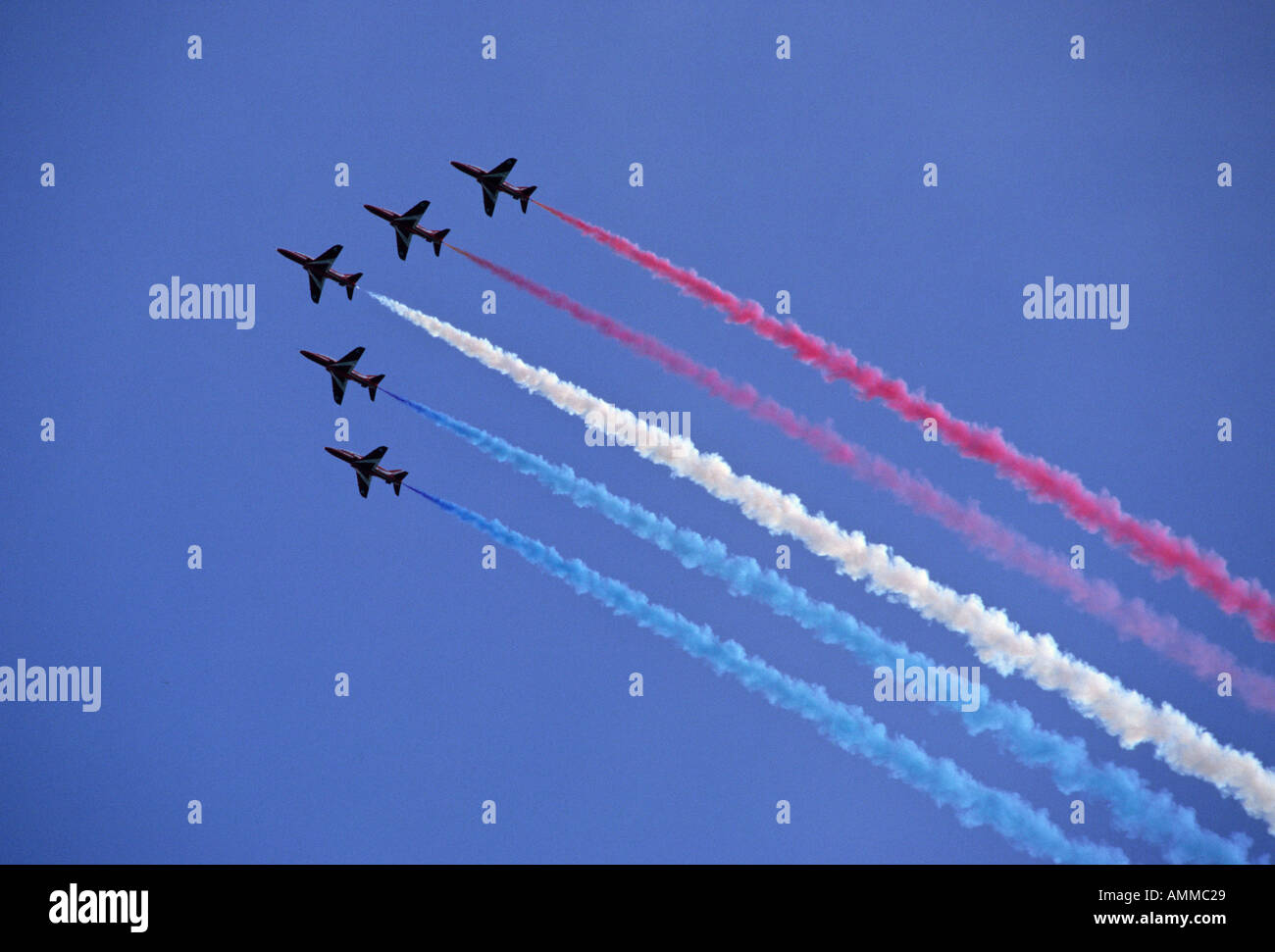 Red Arrows Display team UK Stock Photo - Alamy