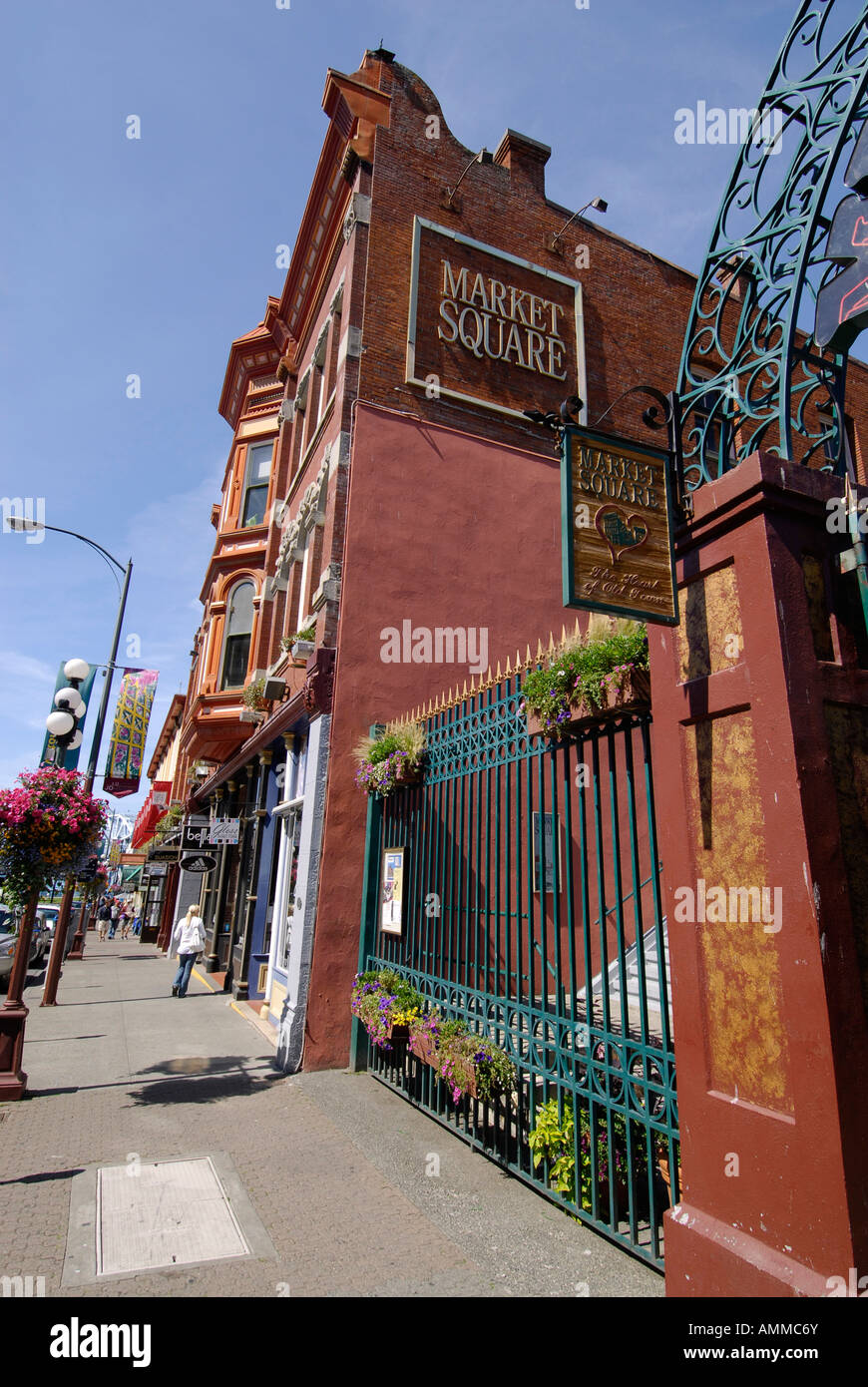 Market Square Area of Victoria British Columbia BC Canada shop store ...