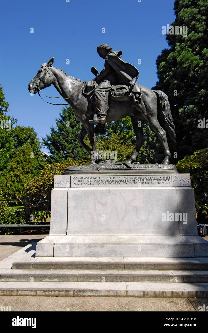 Circuit Rider Horse statue sculpture monument memorial Capitol Building ...