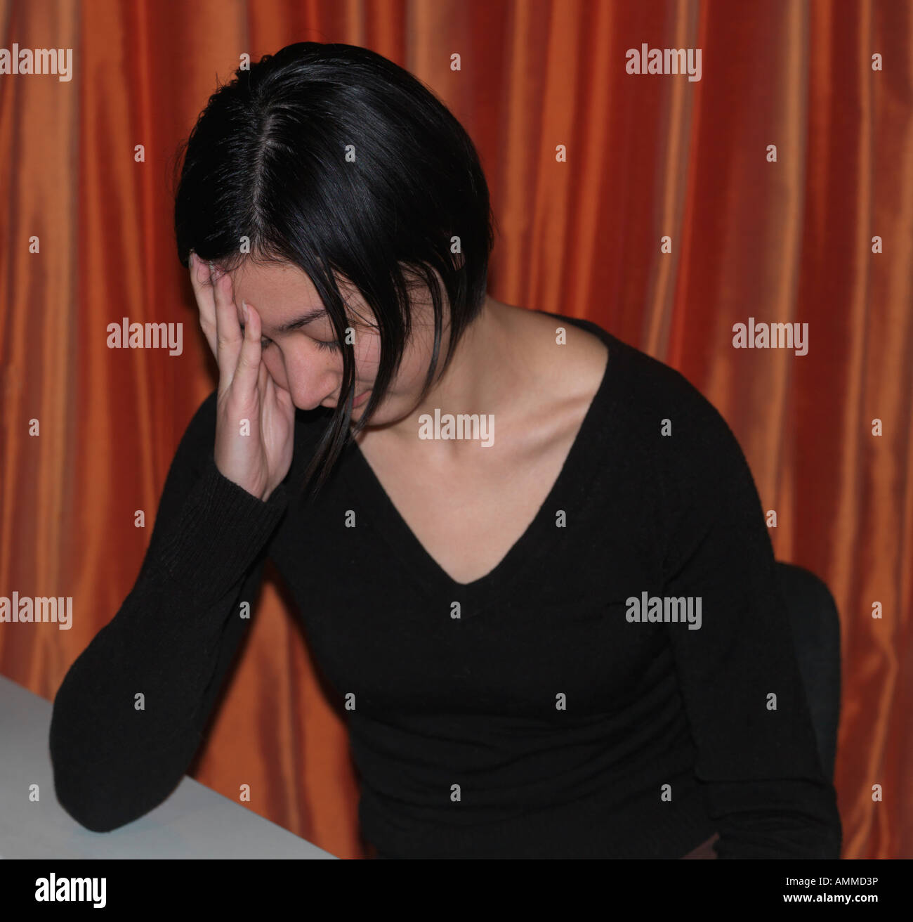 Woman Suffering from Tiredness Stock Photo - Alamy