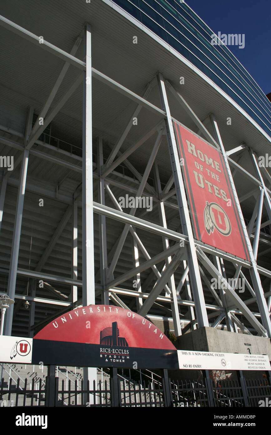University of Utah Rice-Eccles Stadium in Salt Lake City October 2007 ...