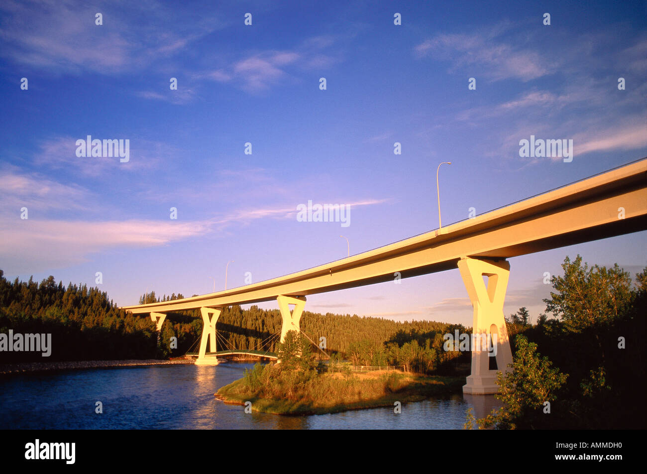 The Stoney Trail Bridge, Calgary, Alberta Canada Stock Photo - Alamy