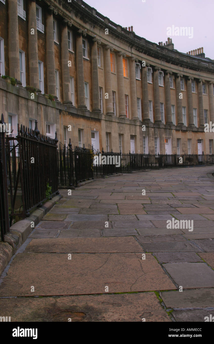 Royal crescent hotel bath england georgian architecture hi-res stock ...